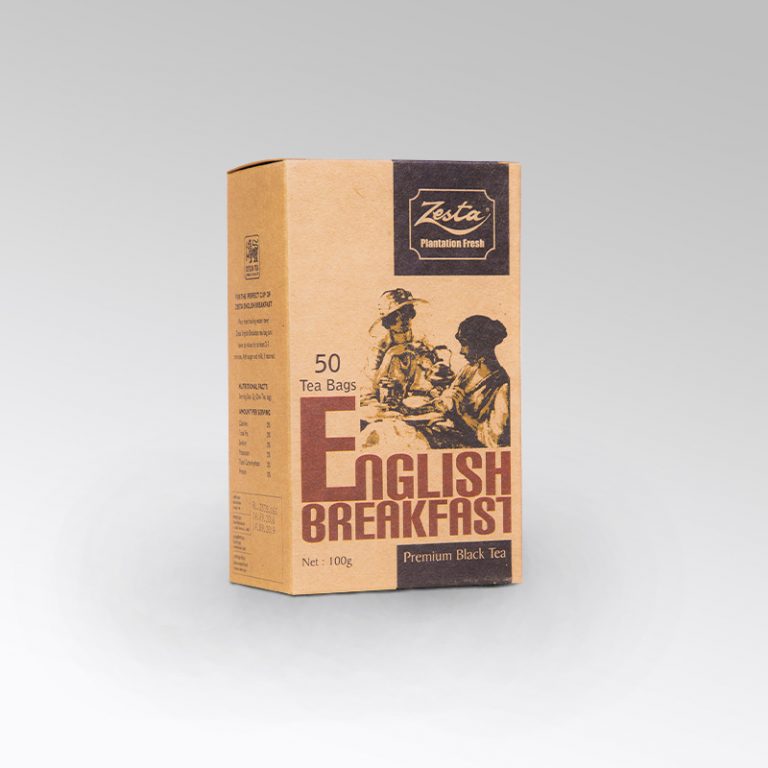 Real Ceylon Tea - 100 Tea Bags | Zesta Ceylon Tea